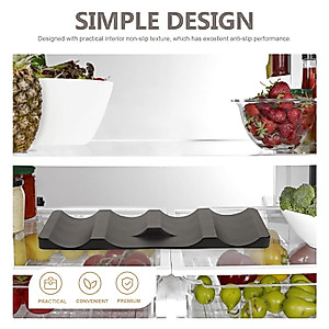 Silicone Can Mat Refrigerator Organizer: Beverage Refrigerator Wine Stacking Mat Foldable Silicone Wine Stacker Bottle Can Stacker Can Holder Rack for Refrigerator Pantry Countertop Cabinets