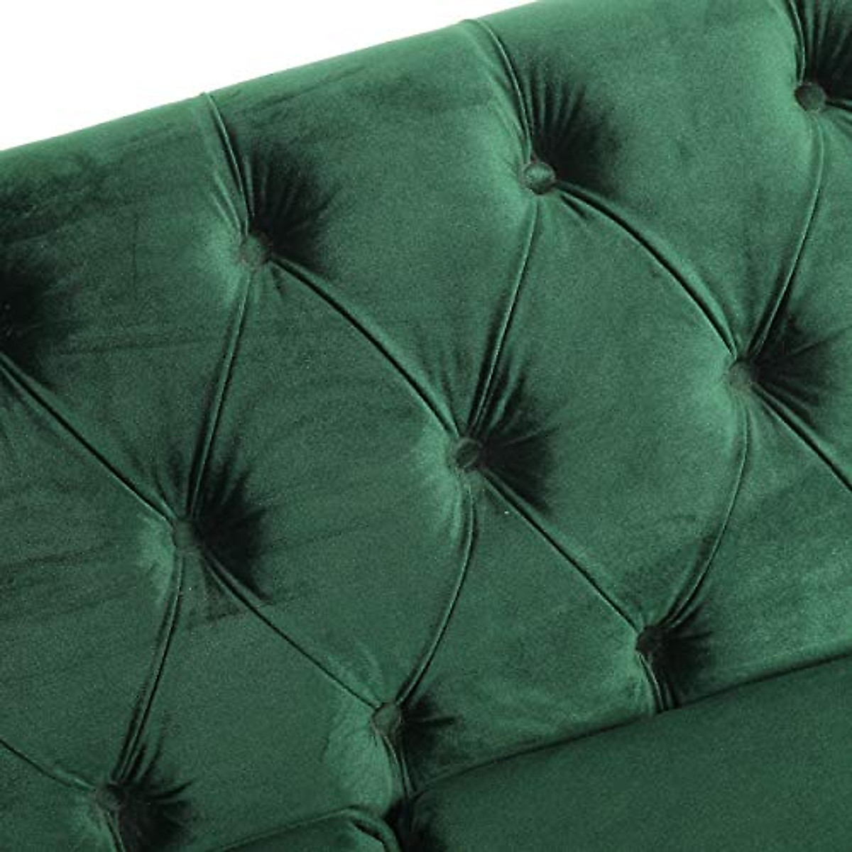 Christopher Knight Home Knouff Sofas, Emerald + Dark Brown
