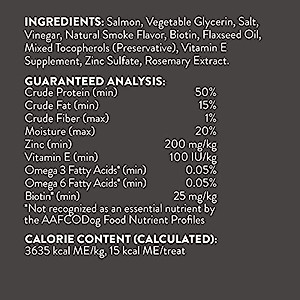 Dogswell Jerky Skin and Coat – Mini Salmon Jerky Dog Treats with Dog Skin & Coat Support (4 oz. Salmon)