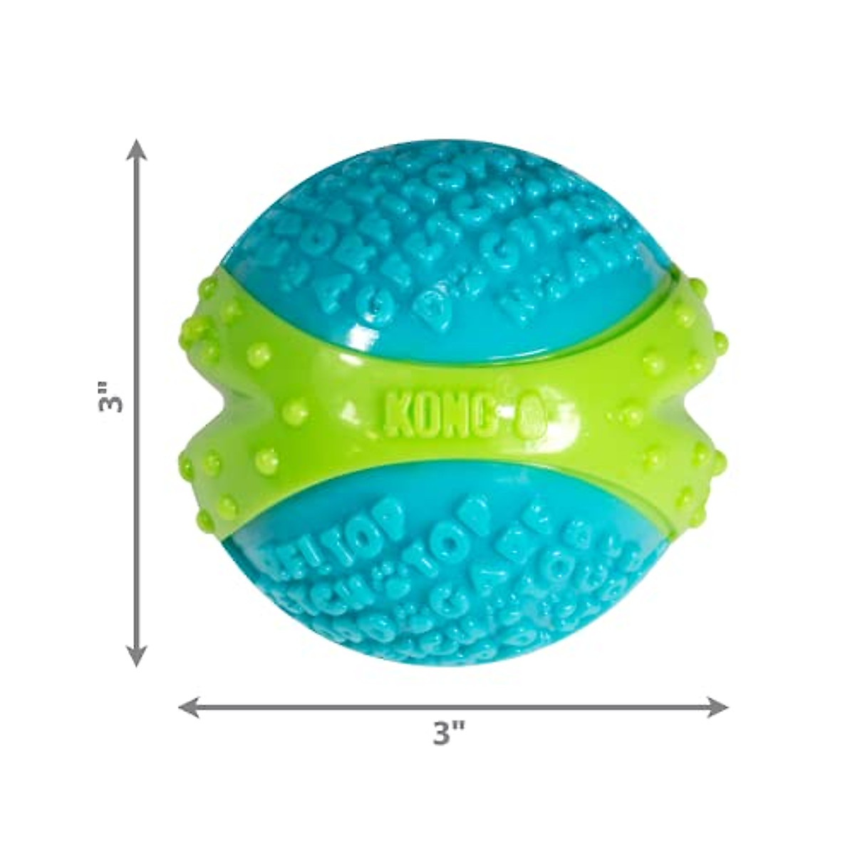 KONG CoreStrength Dog Ball - Durable Dog Dental & Chew Toy - for Large Dogs