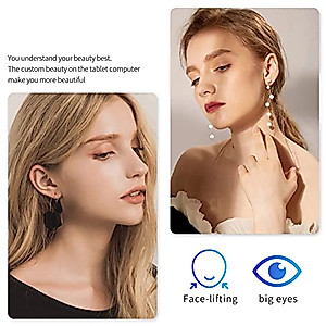 10in Tablet, Golden Tablet PC 4GB RAM 256GB ROM 1920x1080 5MP 8MP Camera 6000mAh Battery, Support WiFi, BT, GPS, Face Unlock and Storage Expansion