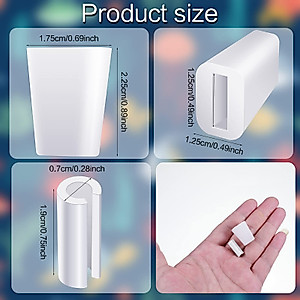 Romooa 40 Pieces Hard Rubber Feet for Sink Grid Sink Protecter Rubber Grid Kitchen Sink Wire Protective Rack Feet Grate Rubber Wire Bumper Replacement Protector Parts for Kitchen Rack (White)