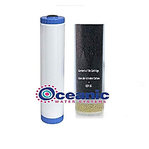 Whole House Refillable Water Filter Cartridge 4.5" x 20" - Granular Activated Carbon (GAC) + KDF 55 - Chlorine Removal - Compatible with 20-inch Big Blue Housing