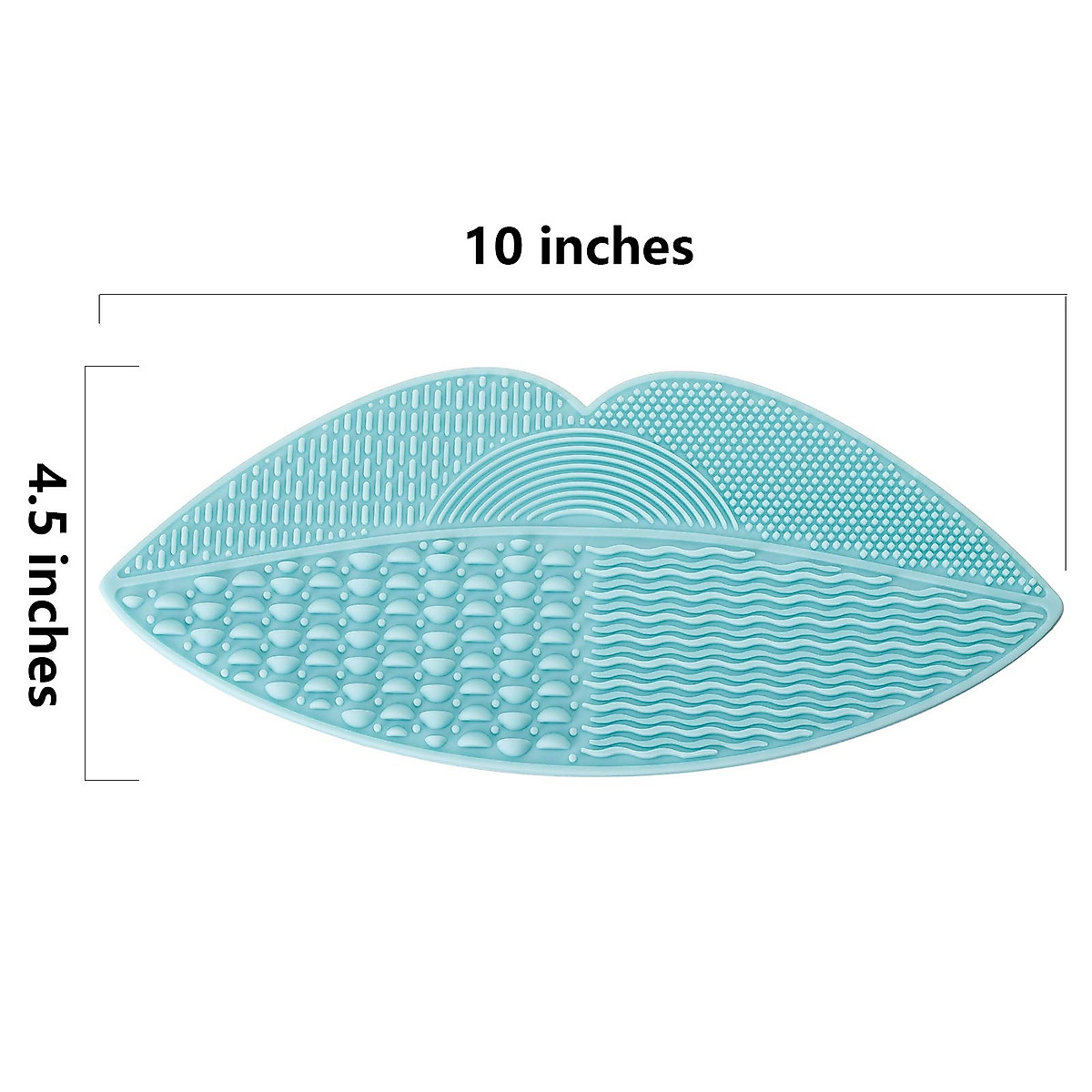 PINKZIO 3PCS Silicone Makeup Brush Cleaning Mat, Portable Brush Cleaner Mat (Red,Blue,Pink)