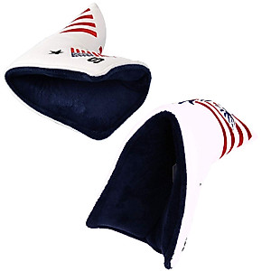 Golf Putter Head Covers Mallet Headcover Club PU Leather Protector Cover Magnetic Closure USA Fits All Putters for Men Women (USA Eagle Blade)