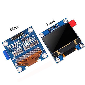 DORHEA 6PCS 0.96’’ OLED Display Module 12864 128x64 Pixel LCD White Light SSD1306 Driver Board I2C Serial 0.96 inch IIC Chip 4 Pin Self-Luminous Display Board Compatible with Raspberry Pi