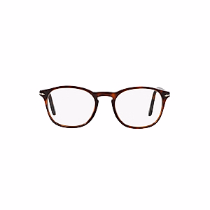 Persol PO3007V Square Prescription Eyewear Frames, Havana/Demo Lens, 50 mm