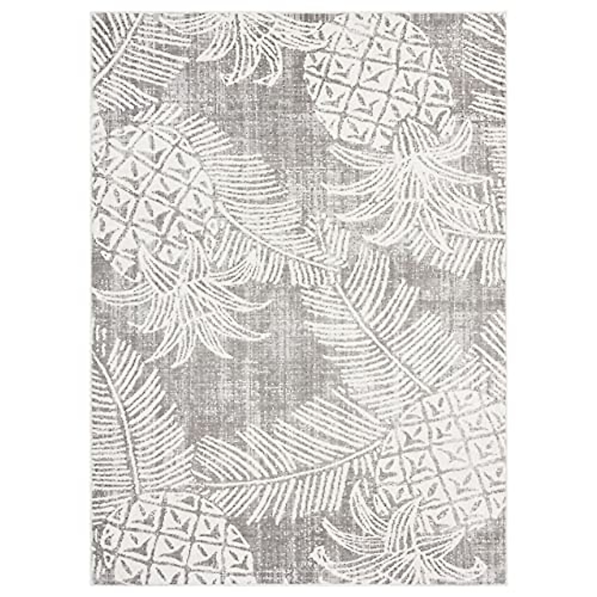 Tommy Bahama Malibu Pineapple Coastal Indoor/Outdoor Area Rug, Taupe/Ivory, 5'3"x7'3"