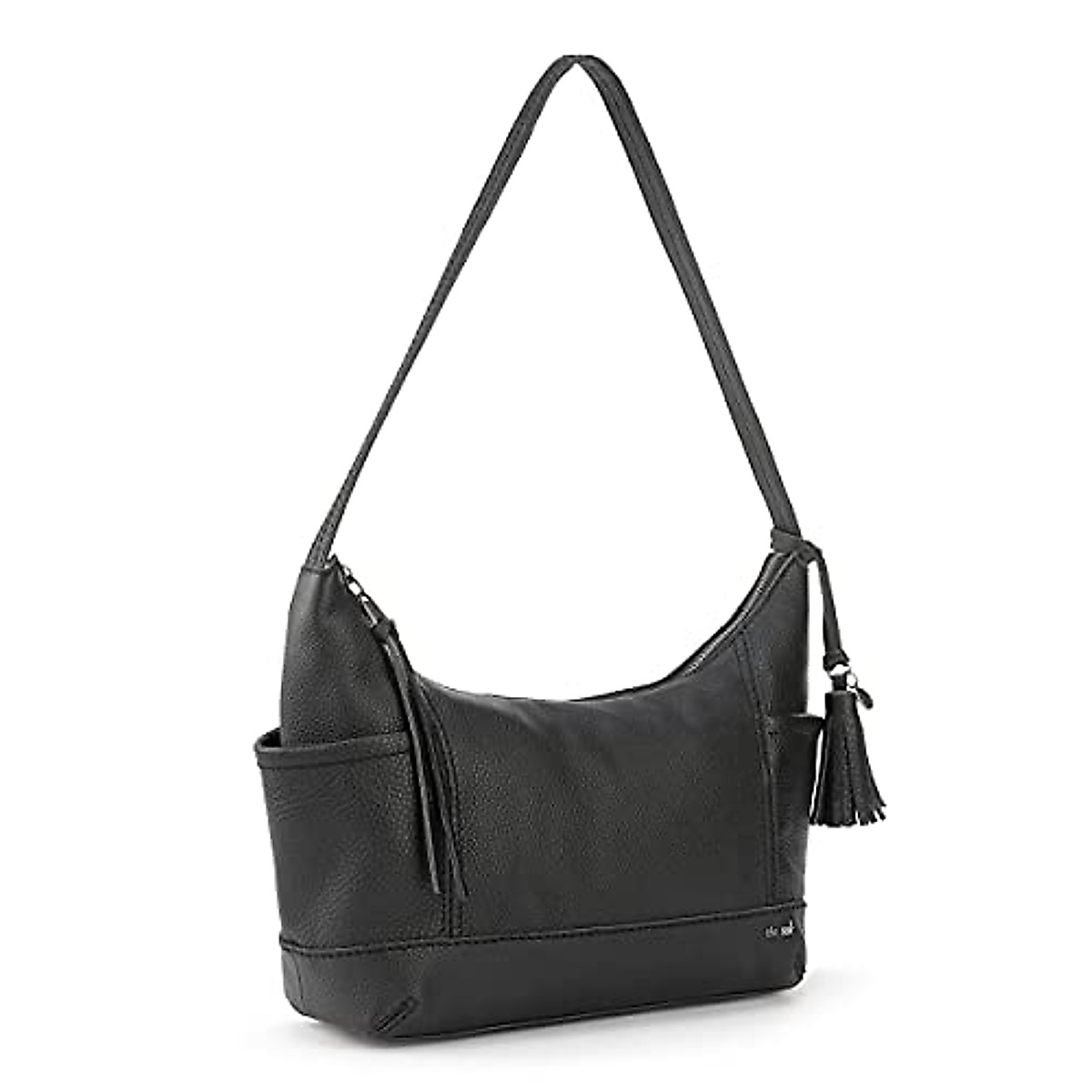 The Sak womens Kendra Hobo Bag in Leather Timeless Elevated Silhouette Soft Supple Handcrafted Sustainably, Black Ii, One Size US