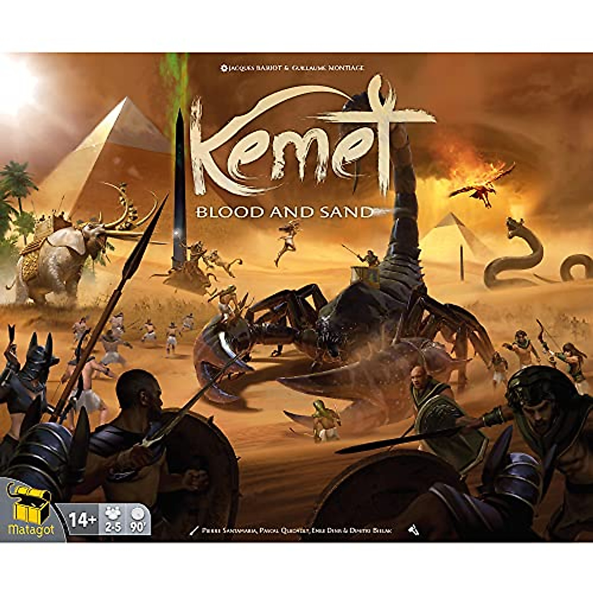 Matagot Kemet Blood and Sand Board Game (Revised Edition) | Strategy Board Game for Teens and Adults | Ages 14 and up | 2 to 5 Players | Average Playtime 90 Minutes | Made by Matagot