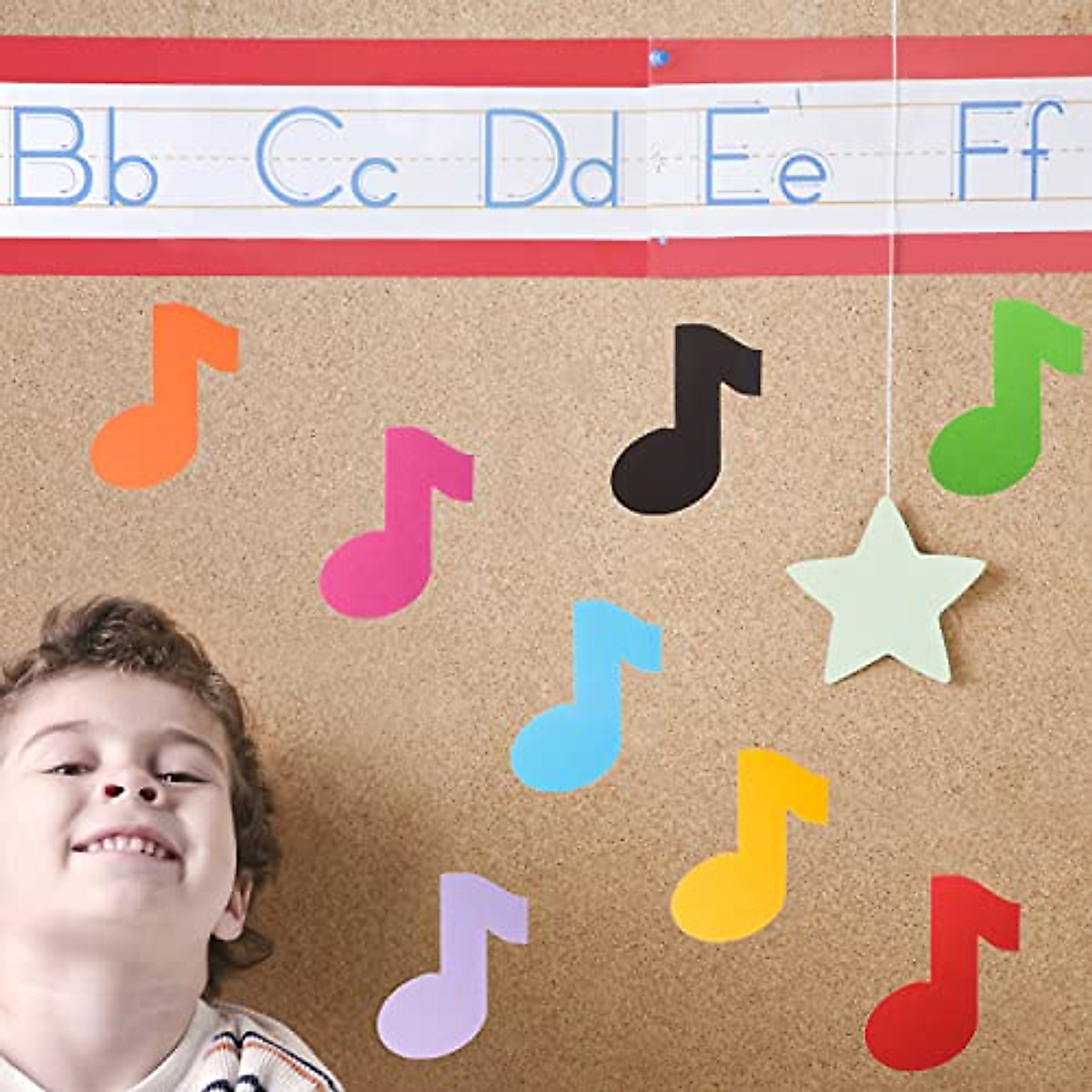 72 Pcs Colorful Music Note Cutouts for Parties & Decor