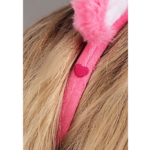 Fun Costumes Cheer Bear Care Bears Ears & Patch Accessory Kit - Faux Fur Ears with Iron-On Patch, Officially Licensed