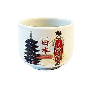 MIKO&TOKYO Japanese Designed YUNOMI Set. 2 of Japanese Tea Cups. For your Asian Tea Time. Enjoy Green Tea, Black Tea and Coffee. Made in Japan