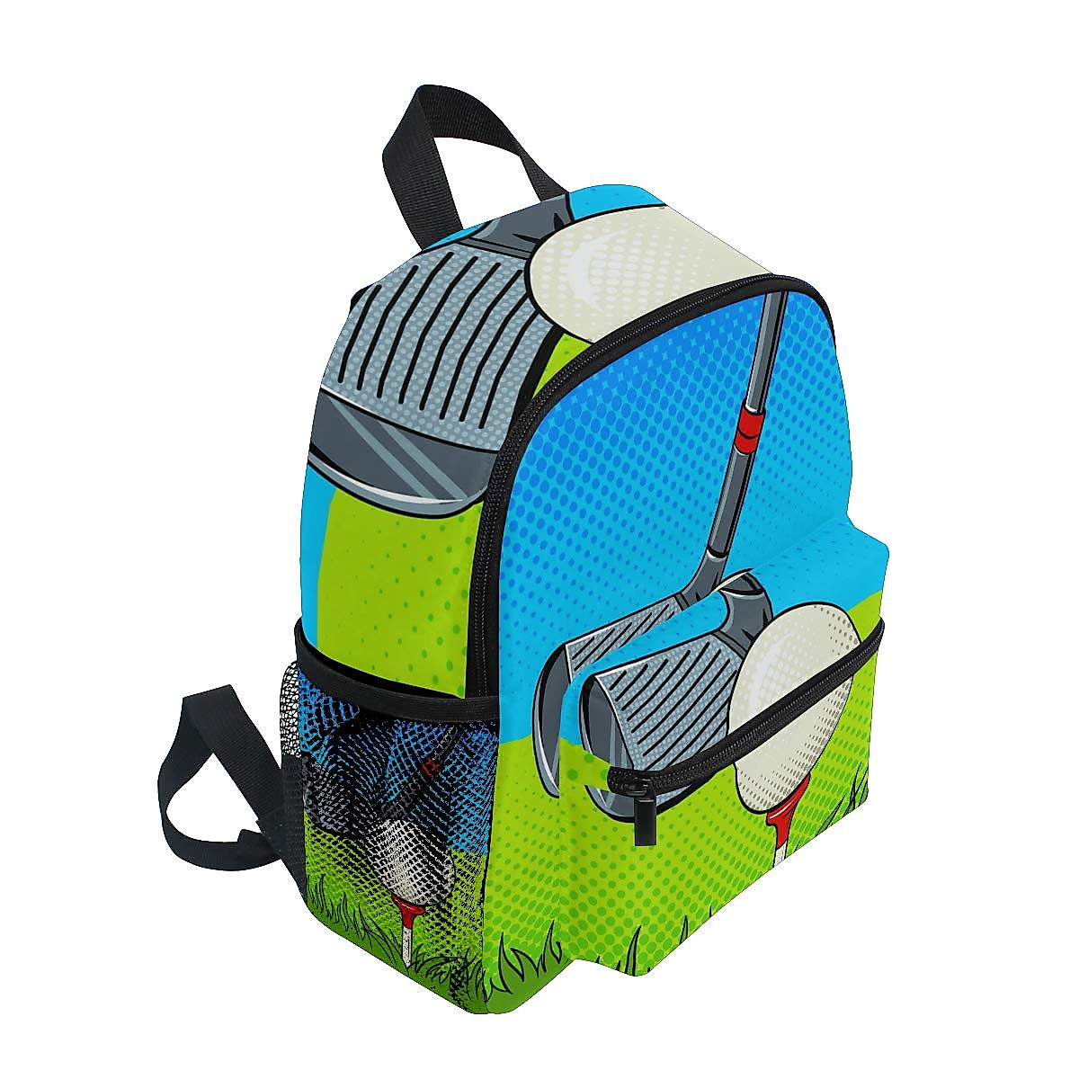 AUUXVA Kids Backpack Sport Club Golf Ball School Bag Kindergarten Toddler Preschool Backpack for Boy Girls Children