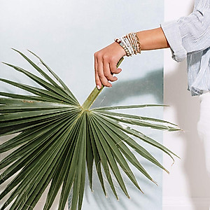 Scout Curated Wears - Women's Stone Wrap Bracelet & Necklace - White Fossil Jasper/Gold - The Supreme Nurturer