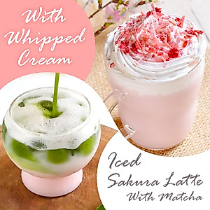 YAMASAN KYOTO UJI Sakura Latte -Creamy and Aromatic Foam- Using Japanese Cherry Blossom 100%, 3.5oz, Made in Japan,Sold by Japanese company