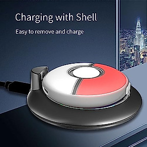 NUHFUFA Magnetic Charging Dock for Pokemon GO Plus+ 2023 Accessories, with Silicone Protective Cover Case Charging Station with RGB Colorful Lights