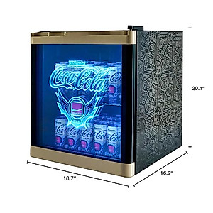 Cooluli League of Legends® Ultimate 48L Mini Fridge – Limited Edition Coca-Cola® Exclusive Gaming Room Mini Fridge, Cool LED lighting, Glass Door with Illuminating Logos and Temperature Controls