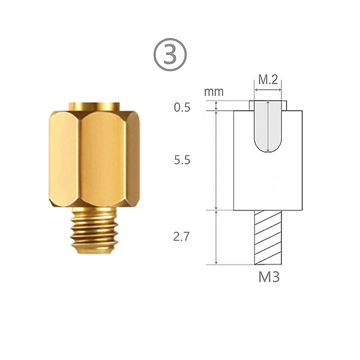 M.2 SSD Mounting Screws Kit for PS5 and Asus Gigabyte ASRock Msi Motherboards Copper（40pcs）