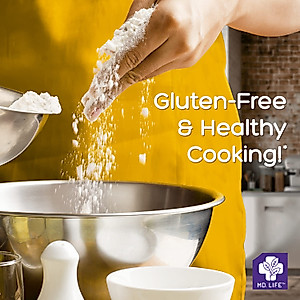 MD. Life Xanthan Gum for Baking Keto - 8oz – 100% Natural Xanthan Gum Powder - Keto Friendly & Gluten Free – Carb Free Xanthan Gum for Baking, Food Thickener & Ice Cream Stabilizer