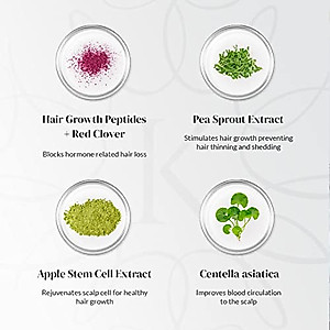 Kerotin Hair Growth Serum - Intensive Hair Growth Drops Treatment - Boost Natural and Healthy Hair Growth, Increase Hair Density, Reduce Hair Loss - Promotes Longer and Thicker hair - 3 Months