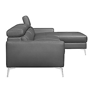 Lexicon Riggi Sectional Sofa Chaise, Gray