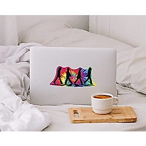 Beatles Abbey Road Sticker Crosswalk Decal Merchandise Memorabilia Album Record Iconic Band Pepper Vinyl Sticker | Premium Quality | 7-Inches | S041 (Black-Tiedye)