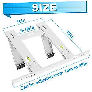 Air Jade Window Air Conditioner Bracket, Drill-Less Window AC Support Heavy Duty, Easy Installation No Drilling Required, Up to 200 lbs