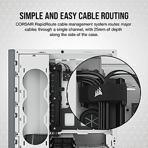 Corsair 5000D Tempered Glass Mid-Tower ATX PC Case - White