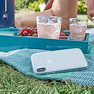 Speck iPhone XR Case - Drop Protection, Anti-Yellowing & Anti-Fade with Dual Layer Protetective, Slim Clear Case - Transparent Design with Bumper Covers - Crystal Clear iPhone XR Case - GemShell