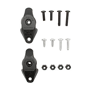 YakAttack Kayak 2 Pack Stealth Pulley with Hardware, Black - 2 Pack, One Size, (AMS-1011)