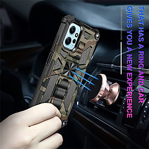 Ysnzaq Military Grade Camo Case for Xiaomi Redmi Note 12 4G (Not 5G), Rugged Shockproof Armor Phone Cover with Built in Kickstand for Xiaomi Redmi Note 12 4G MC Marble Black