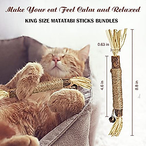 HomeDoReMi Cat Toy 5 Packs , King Size Cat Chew Toy, Kitten Teething Toys, Cat Chew Toys for Aggressive Chewers, Silvervine Chew Sticks for Cats, Catnip Sticks,Calm Cat Anxiety and Stress