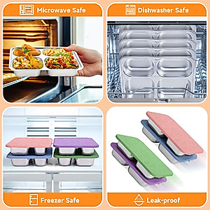 LEGELITE Stainless Steel Bento Box Container with 2 Sauce Cups, 4 Compartments Premium Bento Box, Metal Lunch Box Set for Kids or Adults (Pink)