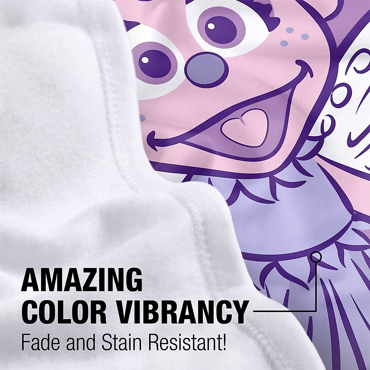 LOGOVISION Sesame Street Lightweight Baby Blanket, 30"X40", Simple Abby Unisex for Infants Girls & Boys