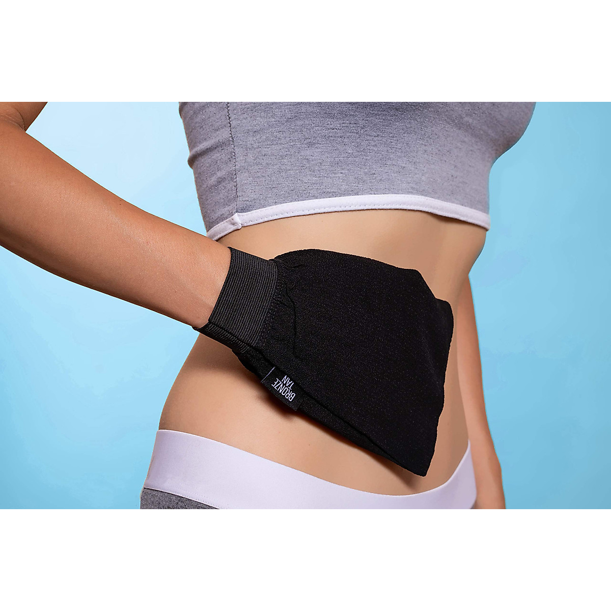 Bronze Tan Self Tanner Accessory Kit - Includes Self Tanning Mitt, Tan Remover Exfoliating Mitt, Easy-Reach Back Applicator, Tanning Brush Applicator for Face & Hands - Sunless Tanning Application