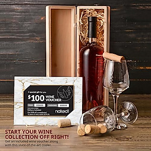 Ivation 18 Bottle Compressor Wine Cooler Refrigerator with Wi-Fi Smart App Control Cooling System | Large Freestanding Wine Cellar Fridge For Red White Champagne or Sparkling, Black Glass Door & Lock