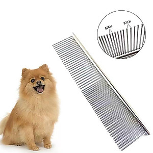 2Pack Flea Comb and Stainless steel comb Use grooming with dog and cat hair For Facial Cleaning and Grooming Flea Lice Comb