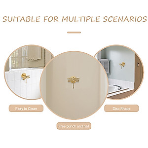 STOBAZA Dragonfly Coat Hooks, Wall Hooks for Hanging Gold Hooks Solid Brass Decorative Towel Hooks Coat Hooks Wall Mounted Key Hooks for Wall