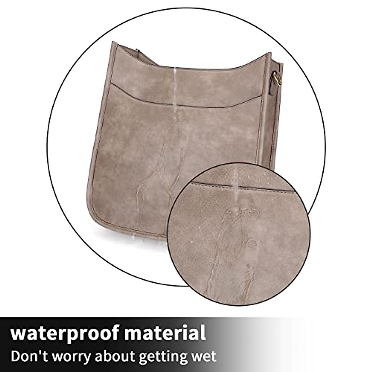 HKCLUF Crossbody Bag for Women,Vegan Leather Hobo Handbags Women Fashion Shoulder Bags Cross-body Bucket Purse with 2PCS Adjustable Guitar Strap(Apricot Pink)