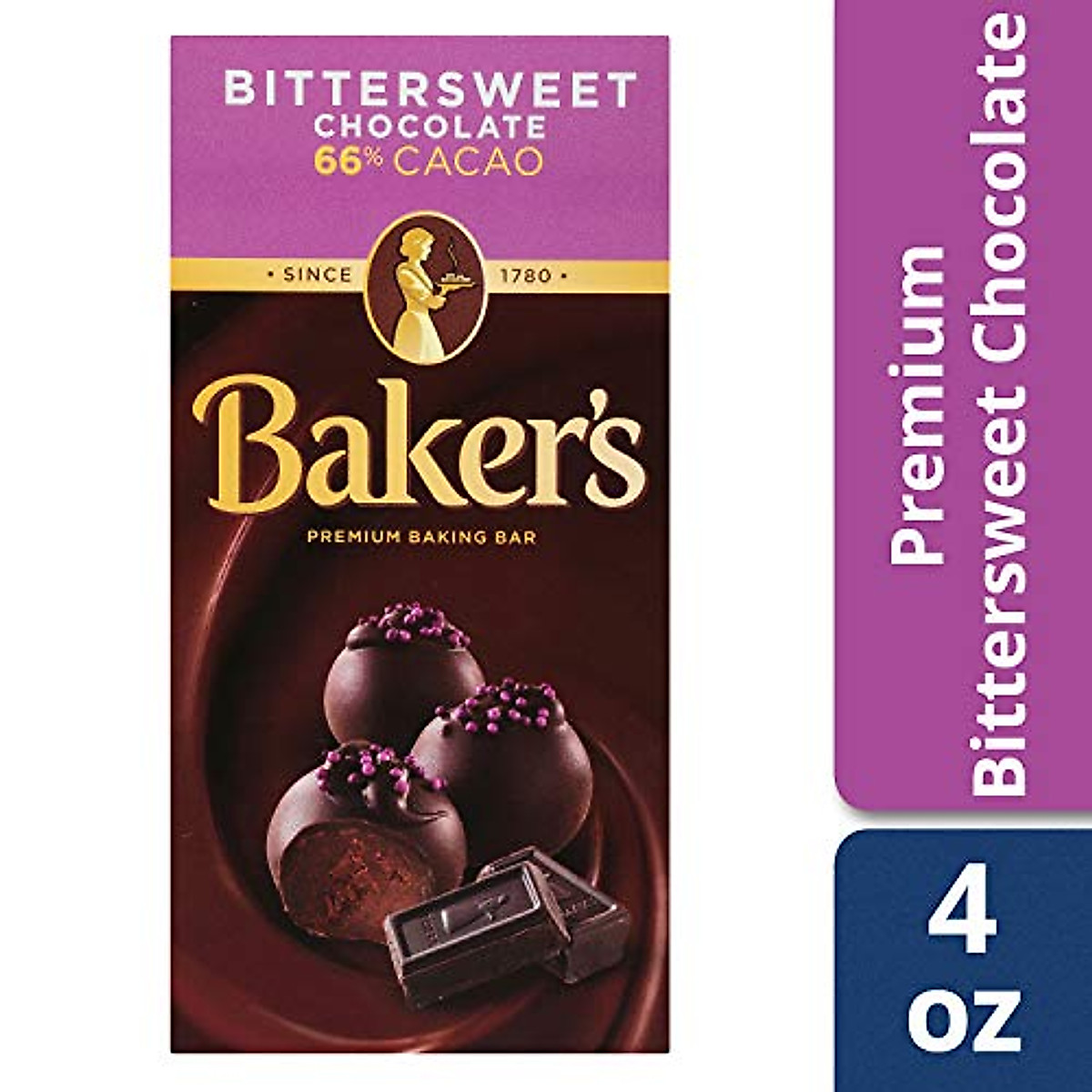 Baker's Premium Bittersweet Chocolate Baking Bar (4 oz Bar)