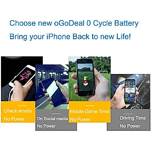 oGoDeal Battery Replacement Compatible for iPhone 4 Model A1349 A1332
