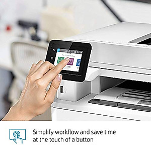 HP Laserjet Pro MFP M428fdn Monochrome Laser All-in-One Printer, Print Scan Copy Fax, Automatic 2-Sided Printing, 40 ppm, 250-sheet, 1200 x 1200 dpi, 512 MB, Bundle with JAWFOAL Printer Cable