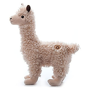 The Petting Zoo Alpaca Stuffed Animal Plushie, Gifts for Kids, Wild Onez Zoo Animals, Alpaca Plush Toy 14 inches
