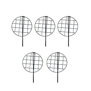 MTB Supply MTB 16 x 24 inch Grow Through Plant Support, Flower Stakes Hoops Heavy Plants Brace Ring，Grow Through Plant Supports Ring Hoop, Plant Brace Flower Support Rings,Pack of 5