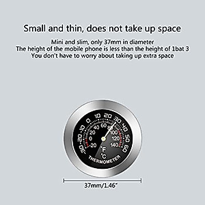 CAZSTYK Car Temperature/Humidity Detector Dial Type Mini Mechanical Meter Tester-Gauge