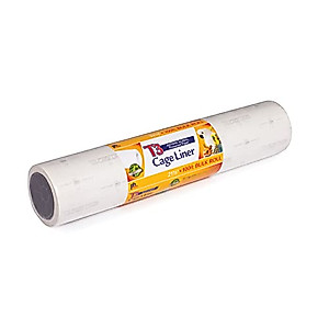 Prevue Hendryx Pet Products T3 Antimicrobial Cage Liner, 21-1/2-Inch by 100-Feet, White