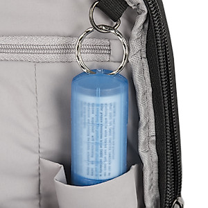 Travelon Anti-Theft Concealed Carry Slim Messenger Bag, Black