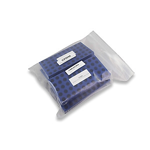 Tisch Scientific Vial Racks for 4mL Vials | 5 Pack | Blue Polypropylene | 9.25" x 4.5" x 1.125" | 50 Holes | Hole Diameter: 15mm | Hole Depth: 22mm | Autoclavable | CV2056