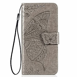 HUANGTAOLI Phone Case for Oppo Reno8 Pro 5G, Butterfly Embossed Wallet Case Card Slots Flip Cover for Oppo Reno8 Pro 5G